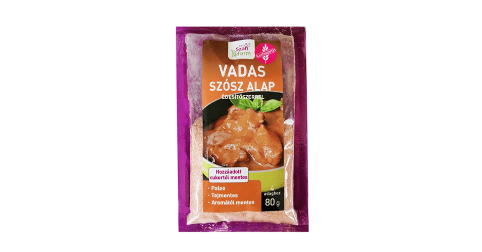 Szafi Reform Vadas szósz alap édesítőszerrel 80g